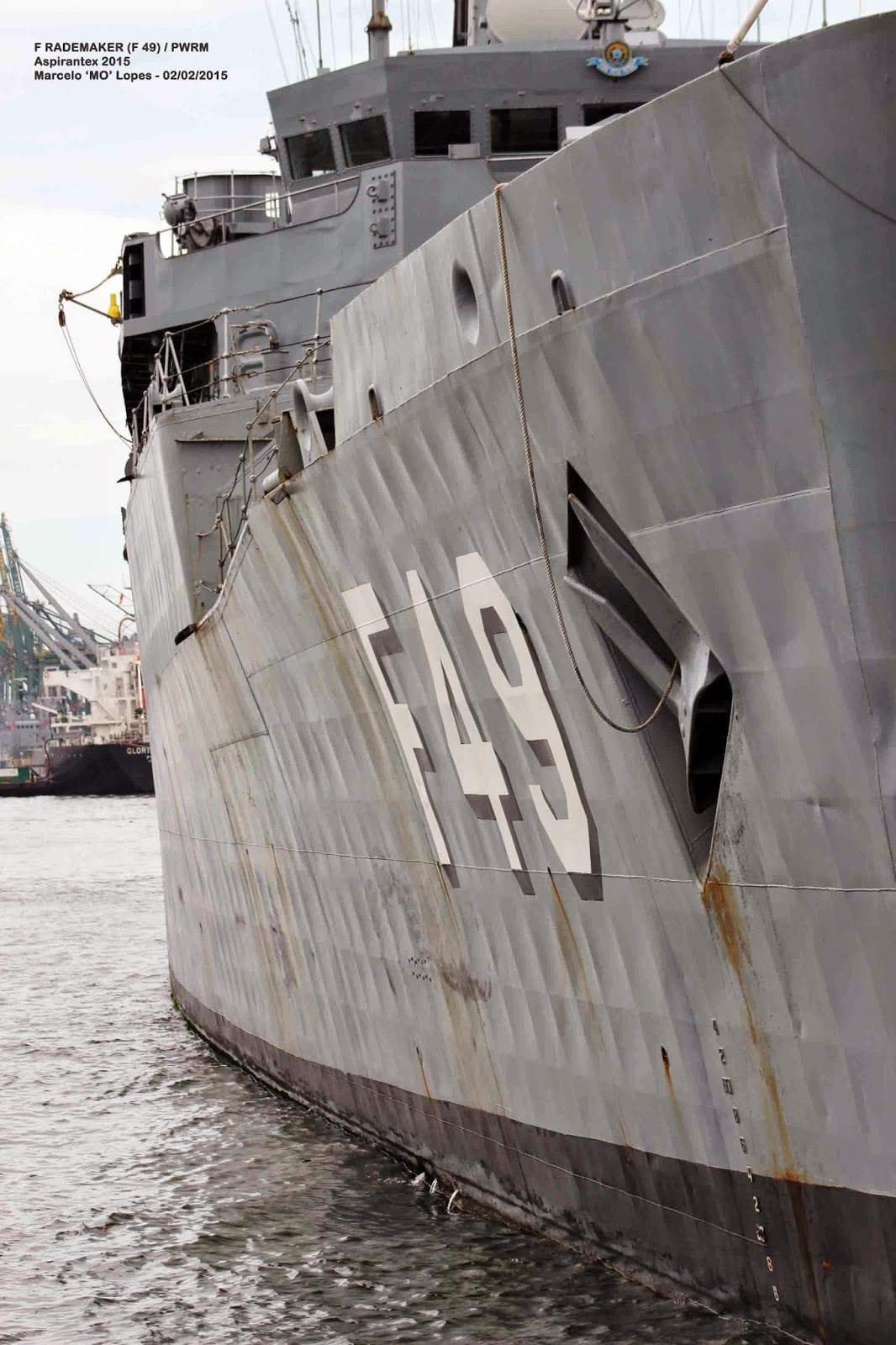 Santos Shiplovers: F. Rademaker (F 49) - Aspirantex 2015, Santos (Imagens)