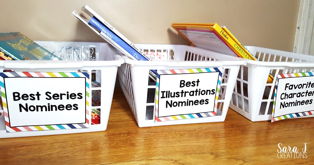Classroom Library Book Awards | Sara J Creations