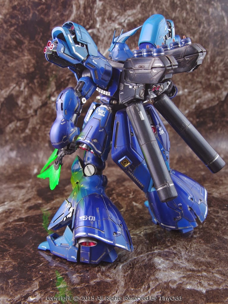 Gundam Family: MG 1/100 MSN-04 Sazabi Marine Blue Style Painted Build