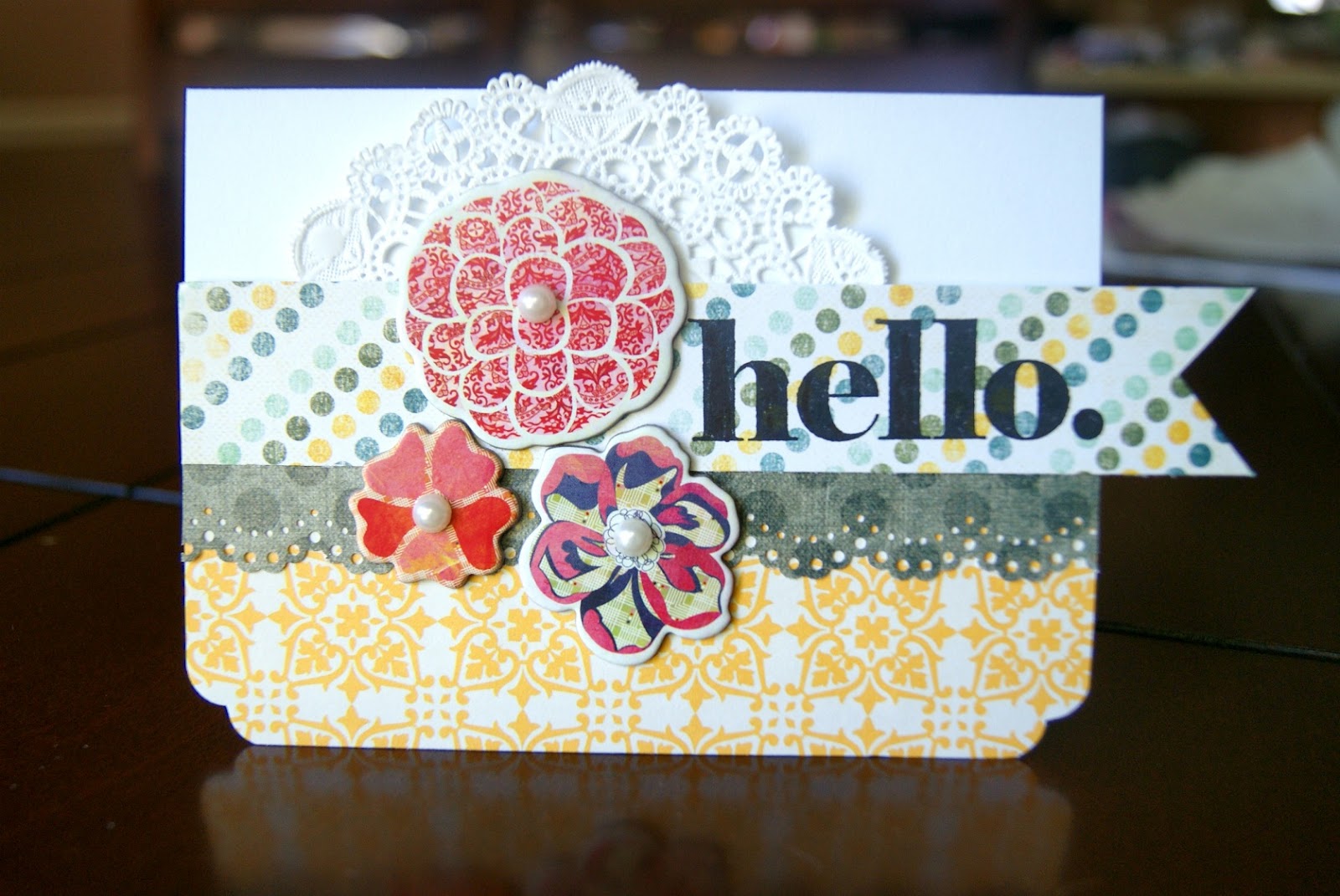 GrabTheScraps : Hello Card