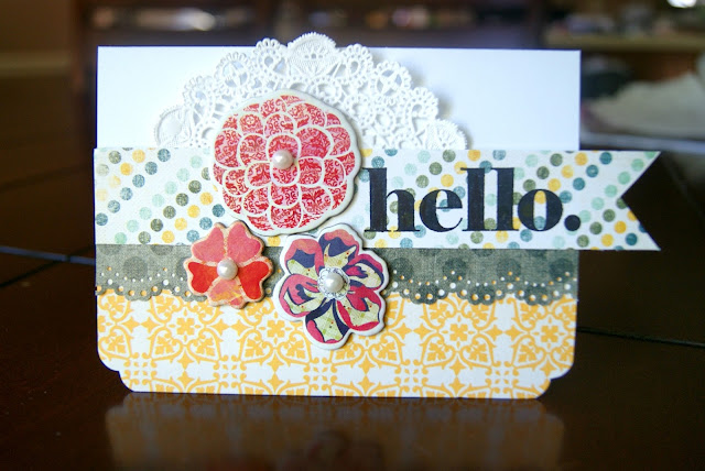 GrabTheScraps : Hello Card