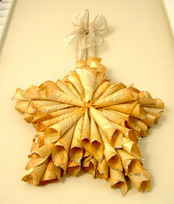 How to Recycle: Recycled Christmas Star Decorations