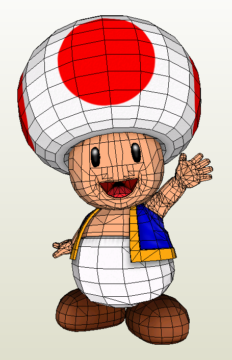 Paper & Craft: toad papercraft