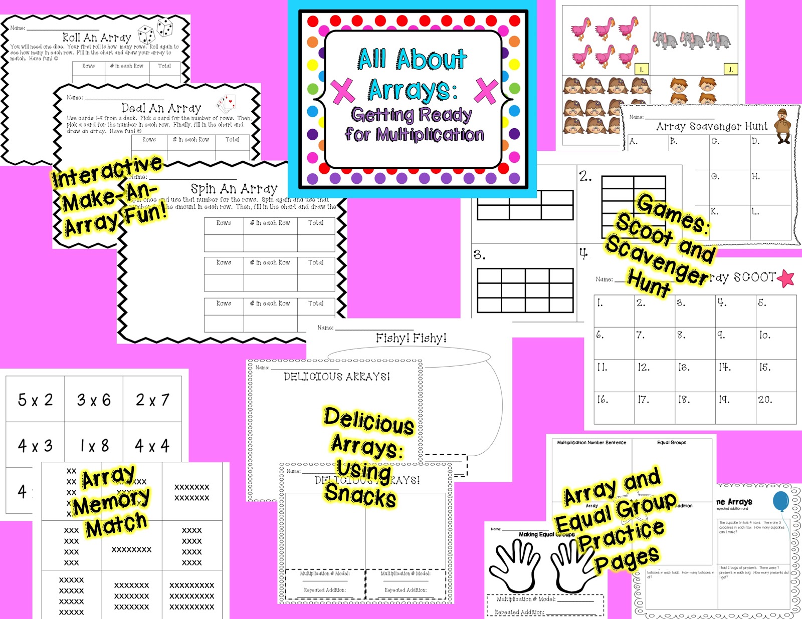 Smiles from Second Grade: Multiplication Frenzy with a Freebie!
