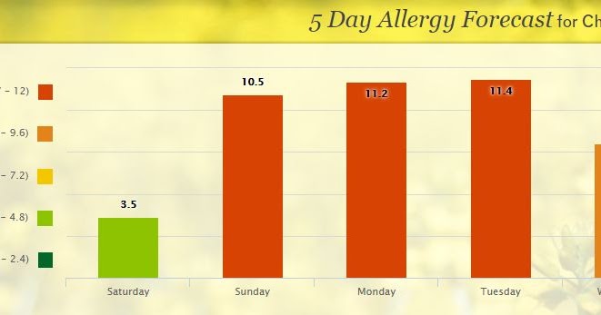 Progressive Charlestown: Heavy pollen tomorrow and following days