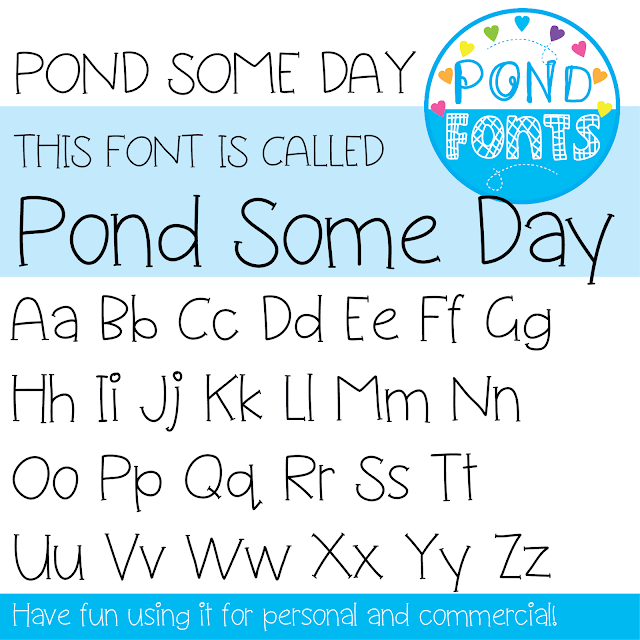 Pond Font Updates | From the Pond
