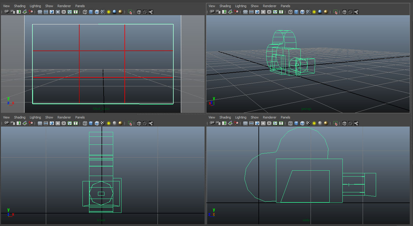 Joey Ku: Maya: Camera Pre-Viz Rigs, Thirds, Diagonals, & Perspective