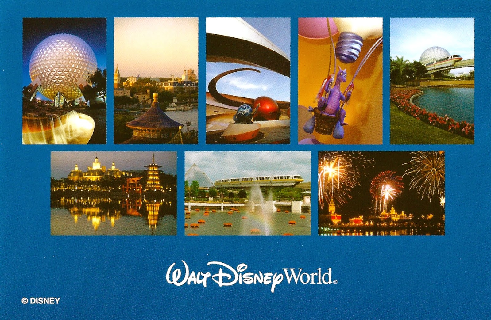 My Favorite Disney Postcards: Disney Bonus Book, Epcot 10. Back Cover ...