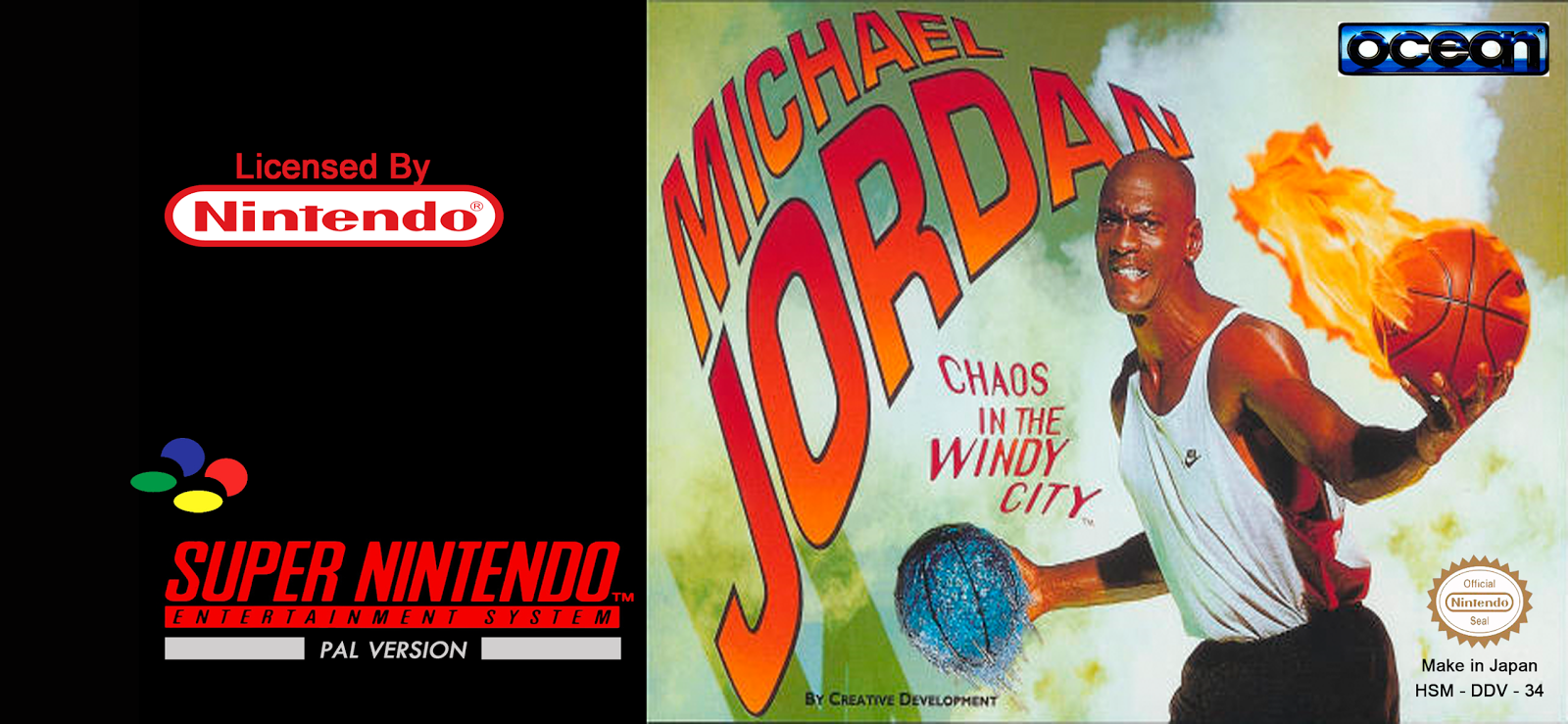 Super Nintendo Labels: Michael Jordan
