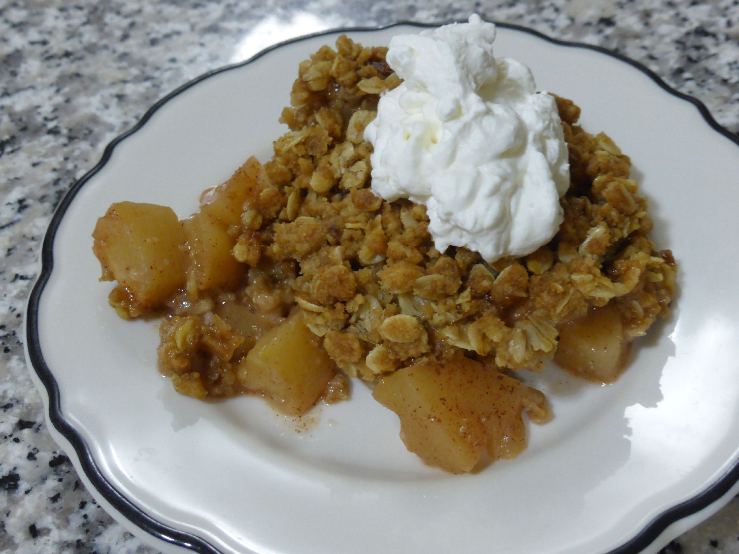 Holy Cannoli Recipes: Celtic Apple Crisp with Honey Whiskey Whipped Cream