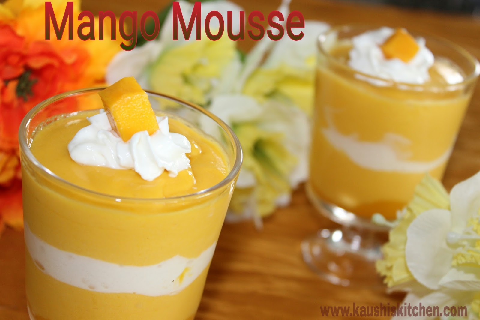 MANGO MOUSSE / EGGLESS MANGO MOUSSE