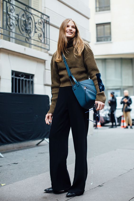 street style_turtleneck sweater - DIMANCHE