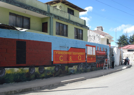 Noticias de la Provincia del Cañar: Mural con un tren y Eloy Alfaro se ...