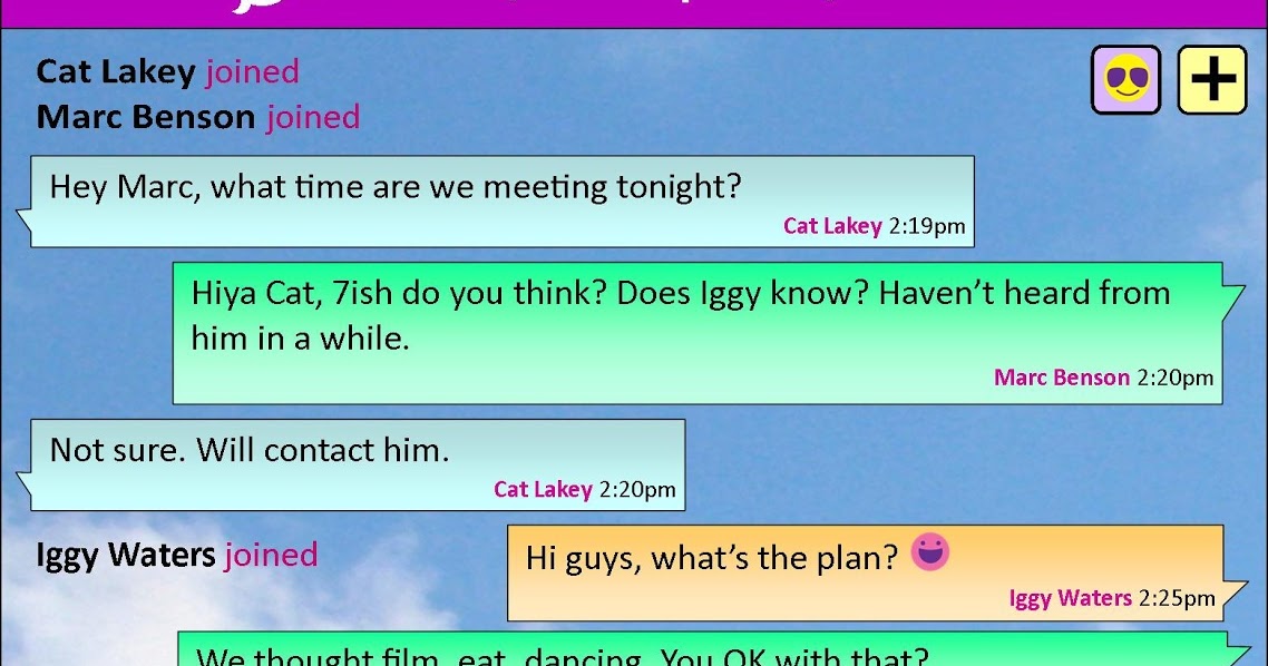 Valanglia: A READING COMPREHENSION EXERCISE: PHONE CHAT