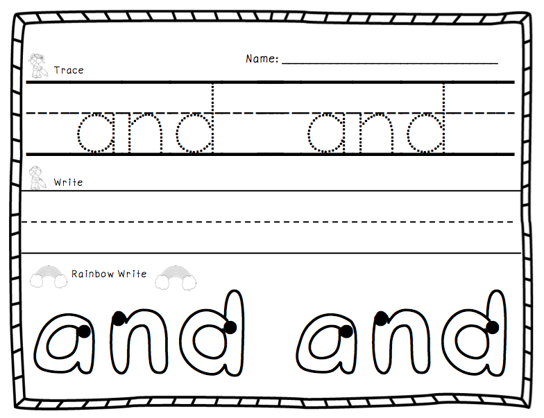 Tracing Bubble Letters