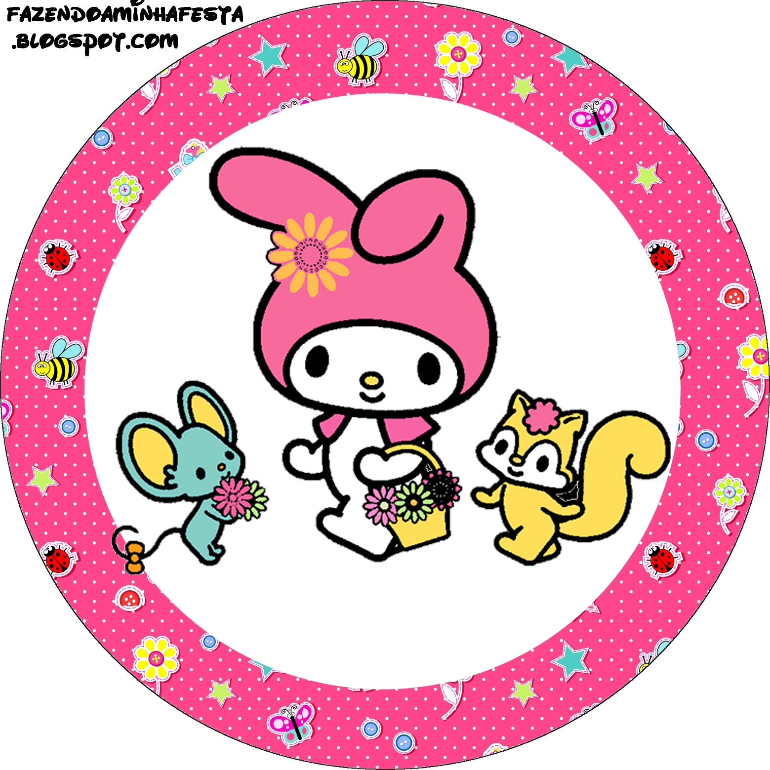 My Melody Birthday Party: Free Printable Candy Buffet Labels. - Oh My ...