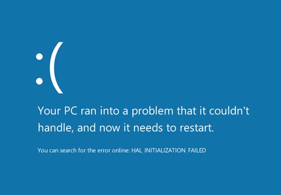 Realtime EDGE: Windows 8 new Blue Screen New sad face