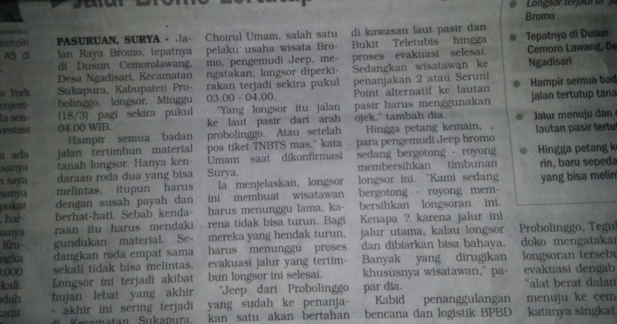 Contoh Jenis Berita Hard News, Soft News dan Feature