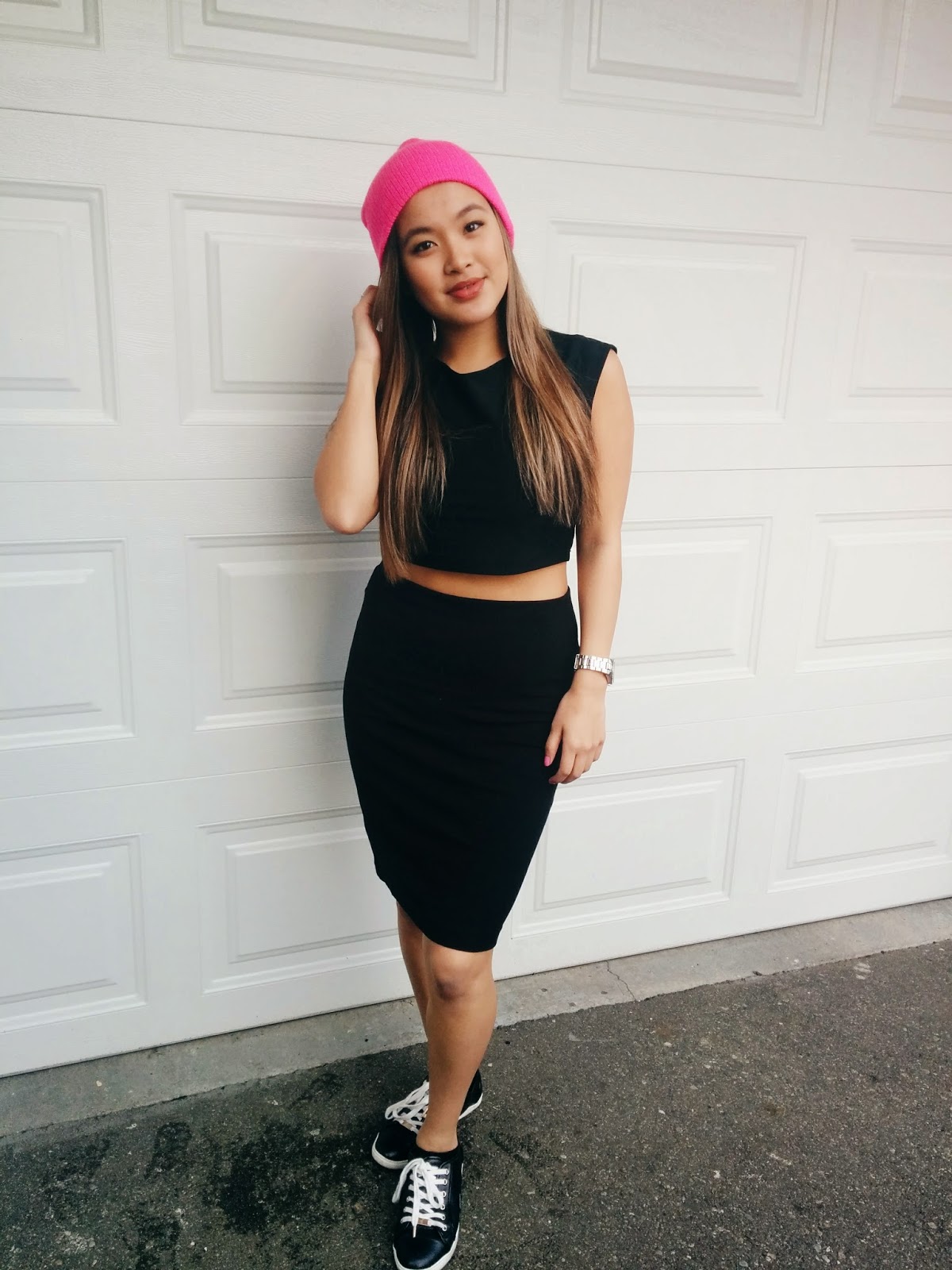 Mandy Nguyen : anti bullying day: pink toque and new kicks
