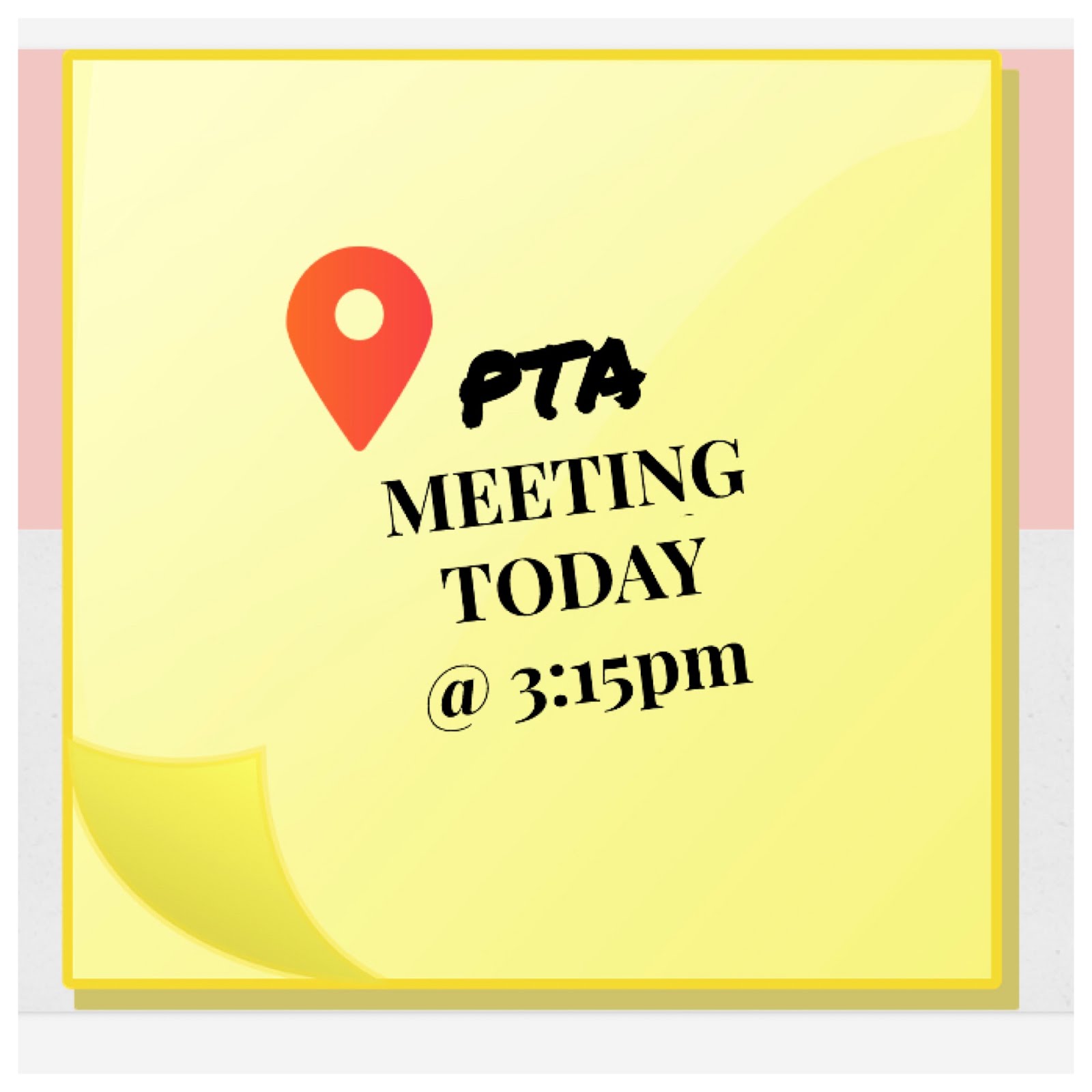 Marguerita Elementary PTA: Meeting Today 🌧