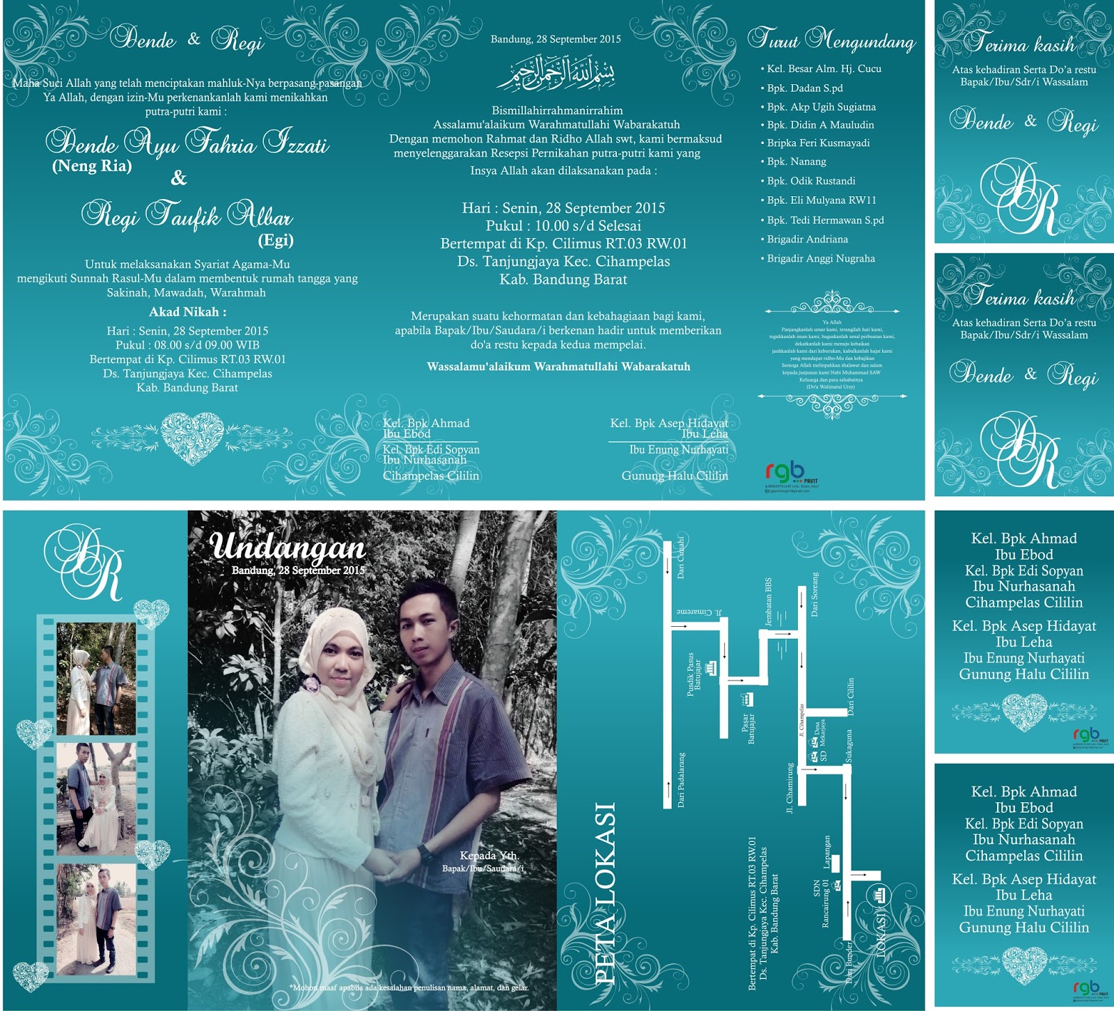 Cara Membuat Undangan Pernikahan Lipat 2 Dengan Photoshop - Delinewstv