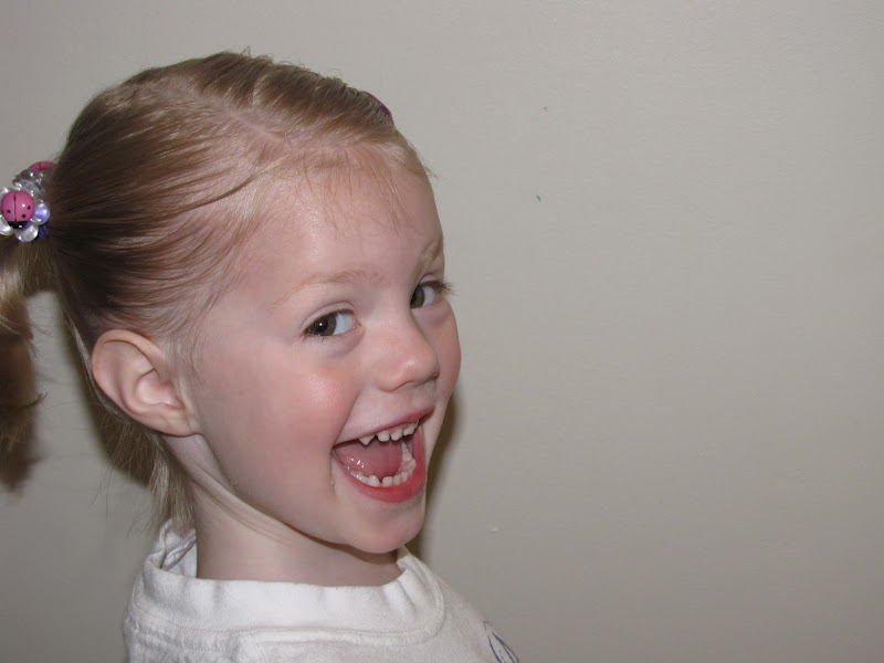 Little Air Bear: Introducing Erin's First Pigtails!