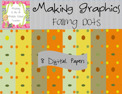 Classroom Freebies Too: Falling Dots ~ Digital Papers