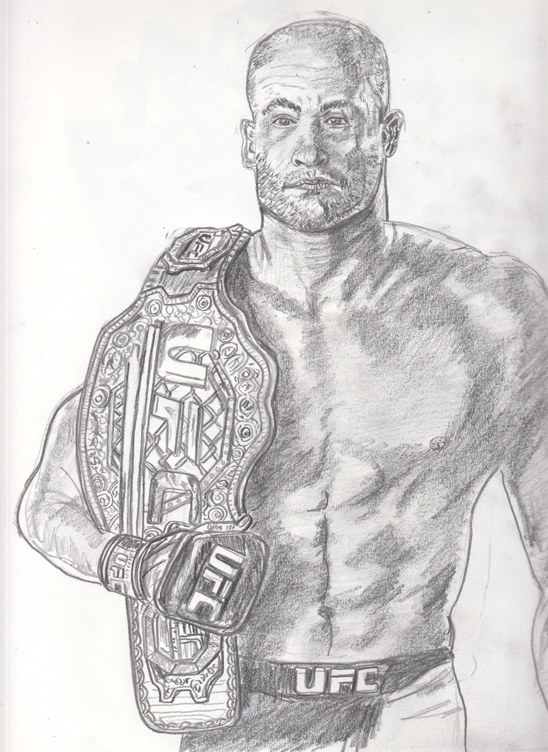 MMA Cartoon: Eddie Alvarez pencil
