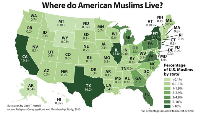 Infographics, Maps, Music and More: Muslims in America