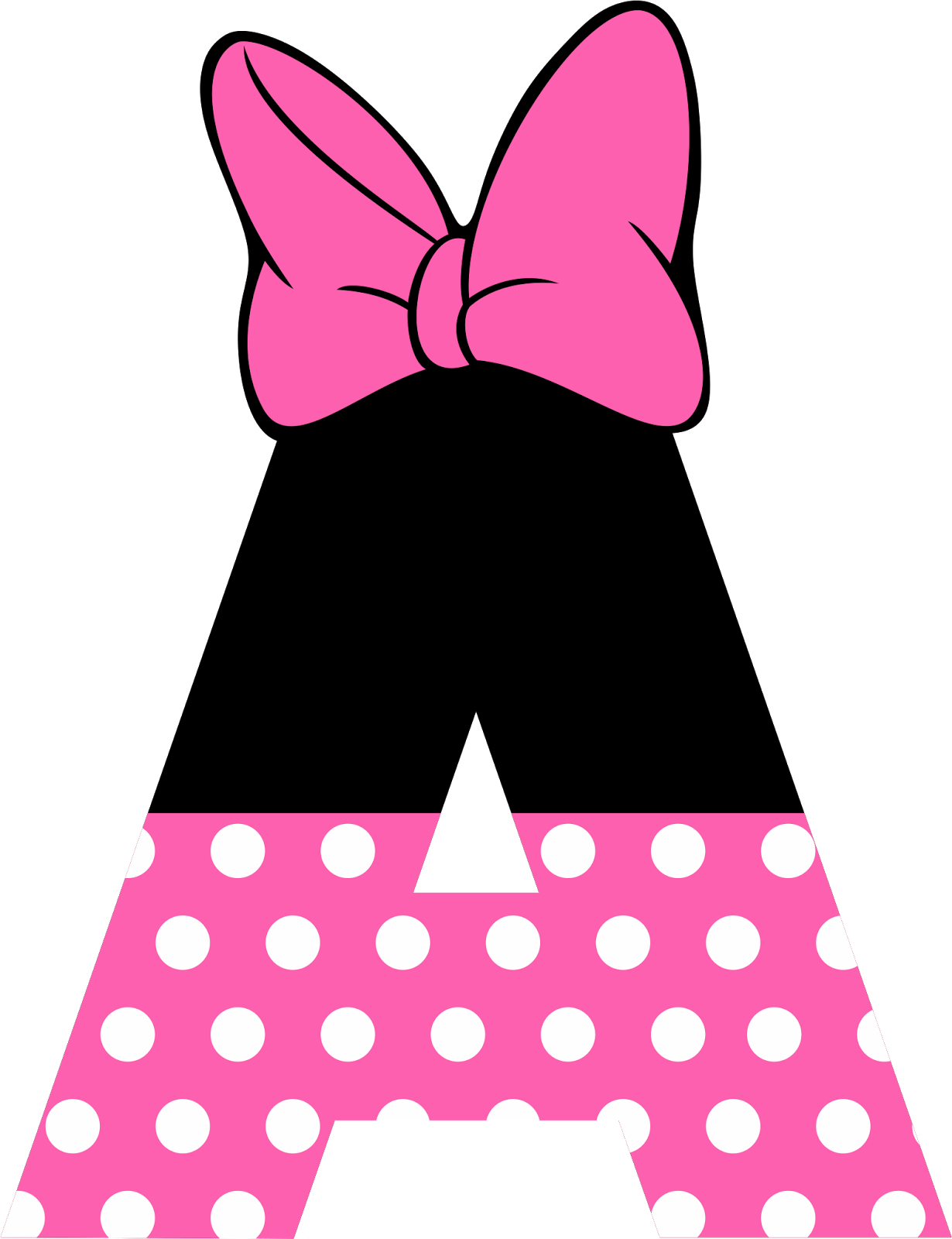 Precioso Alfabeto Tipo Minnie Rosa. | Minnie para imprimir, Letras de ...