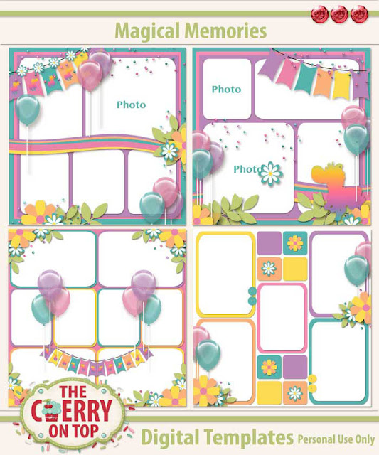 The Cherry On Top: Magical Memories Scrapbooking Templates and Some ...