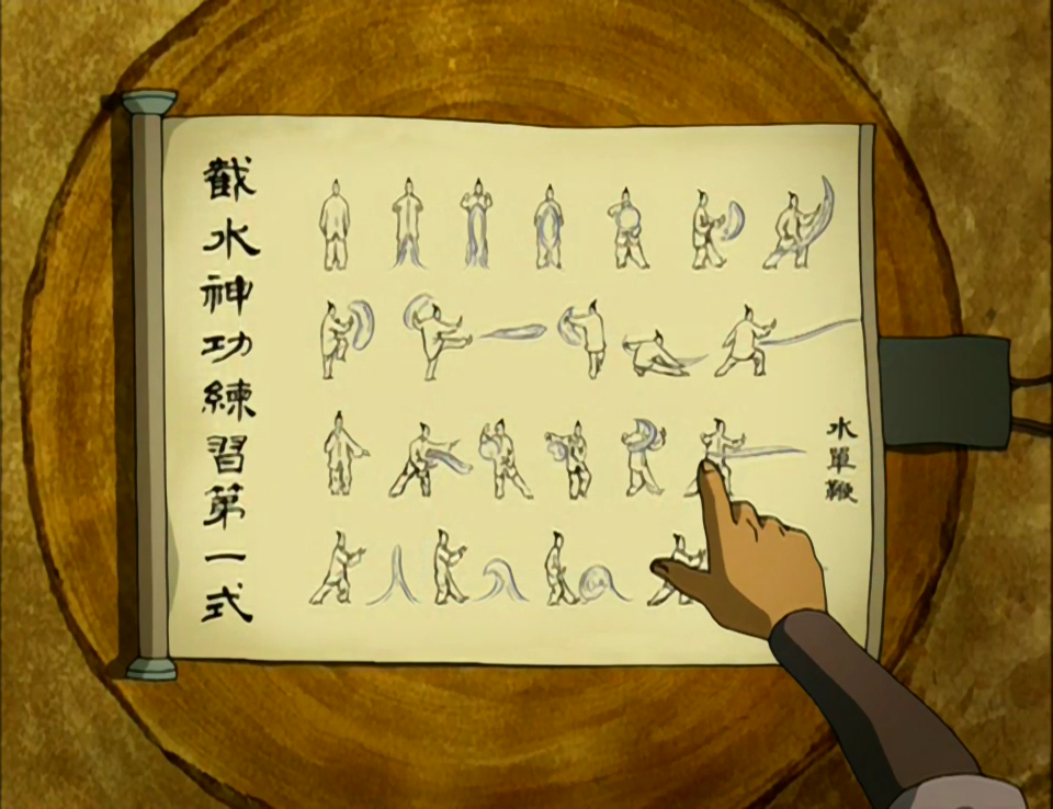 Libro 1: Agua, Capítulo 9: El pergamino de los Maestros agua - Avatar ...