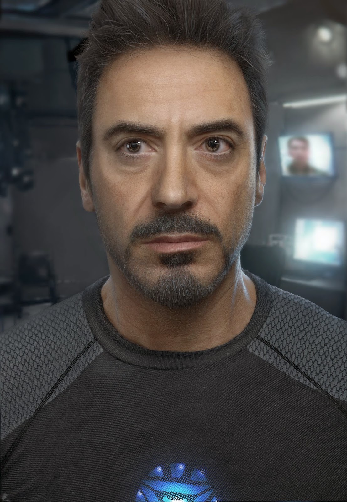 Realistic CG portrait of Robert Downey Jr | Computer Graphics Daily News