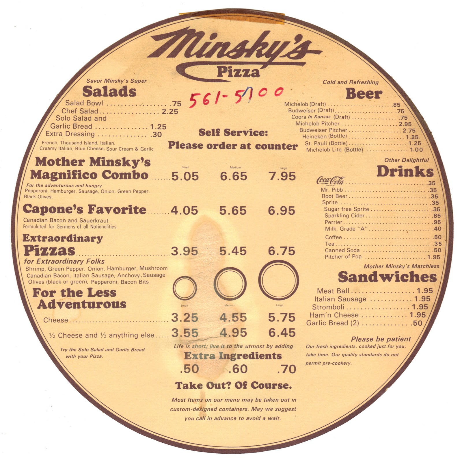 Leaves for Trees: Out to Eat Tuesday - Minsky's Pizza