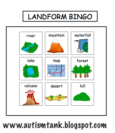 Autism Tank: Product Preview: Landforms Science Unit