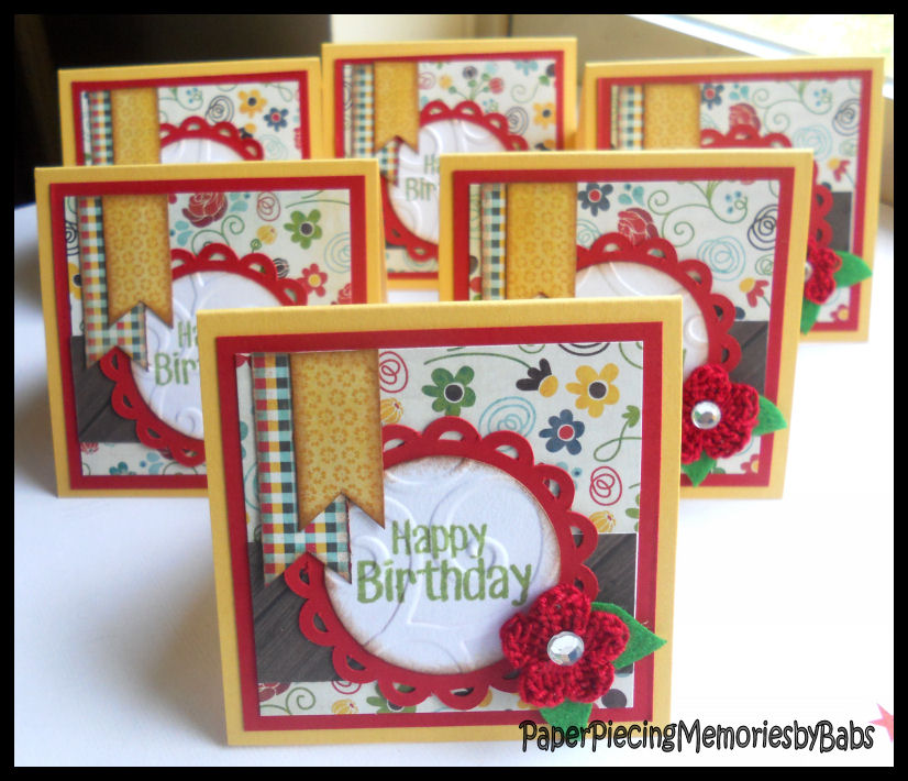 PAPER PIECING MEMORIES BY BABS: Mini Cards
