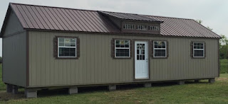 Wolfvalley Buildings Storage Shed Blog.: Hunting Cabin 16x44 Dormer ...