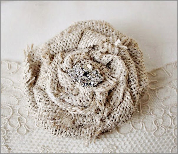 Burlap Rose Tutorial | Cottage & Family