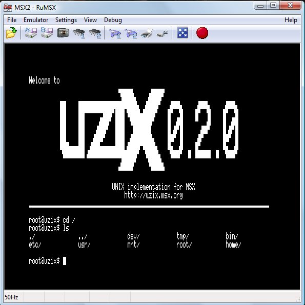 MSX Hobby: Review: Uzix, o Unix para MSX