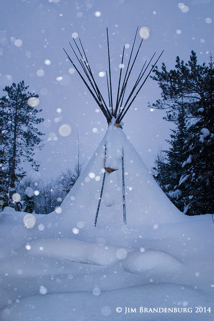 Jim Brandenburg: Pic of the Week (December 19, 2014) NW803 TIPI WINTER ...