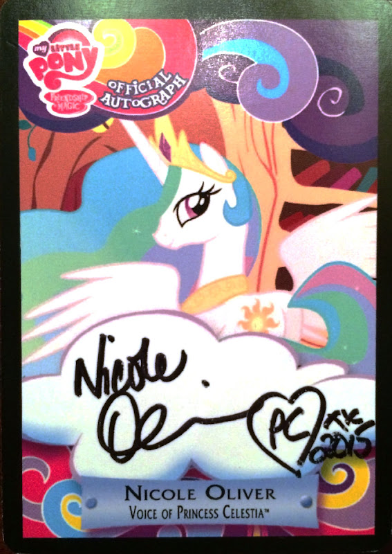 MLP Nicole Oliver - Princess Celestia Trading Cards | MLP Merch