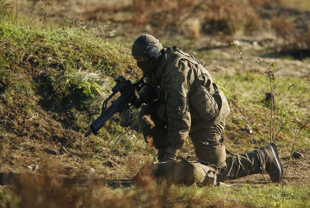 German soldier of long range reconaissance patrol unit (Fernspaeher ...