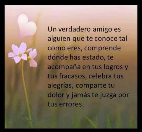 - Un verdadero amigo es alguien que te conoce tal como eres.