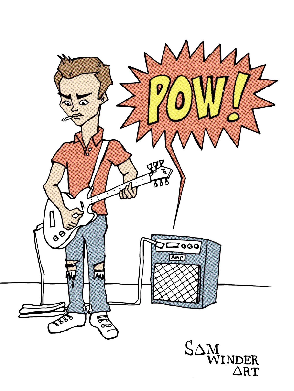 Sam Winder: Guitarist Comic