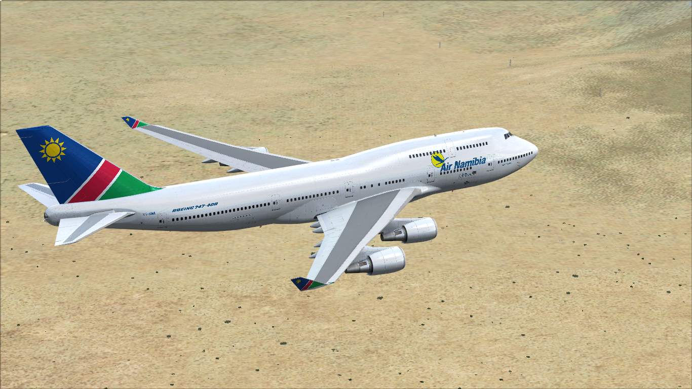 Texturas Brasileiras: Air Namibia V5-NMA Boeing 747-400M