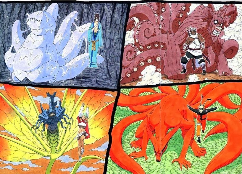 Imágenes de Naruto : Imágenes de las Bestias con colas - Collage de las ...