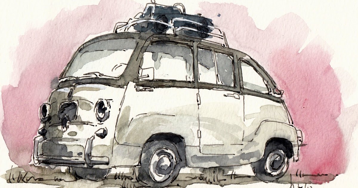 rene fijten sketches: Fiat 600 Multipla