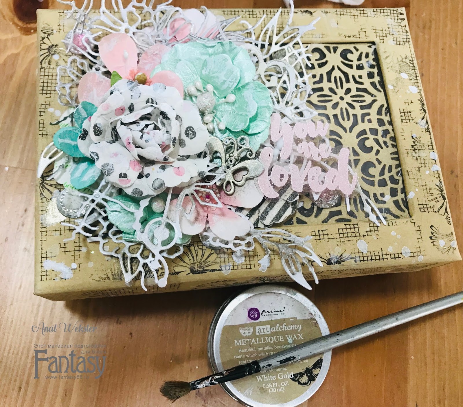 FANTASY: Beautiful Craft Box with Anat. Step by step tutorial