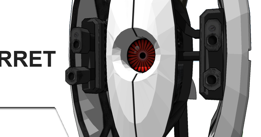 Portal turret papercraft - gourmetnibht