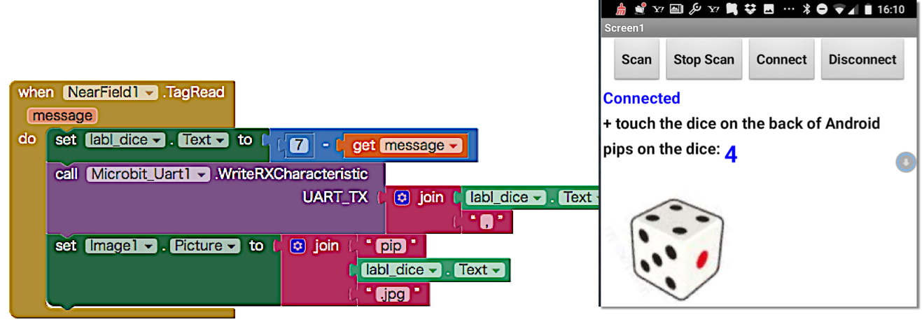 sparse-dense by FoYo: Cooperation between micro:bit and MIT App Inventor (No.3)